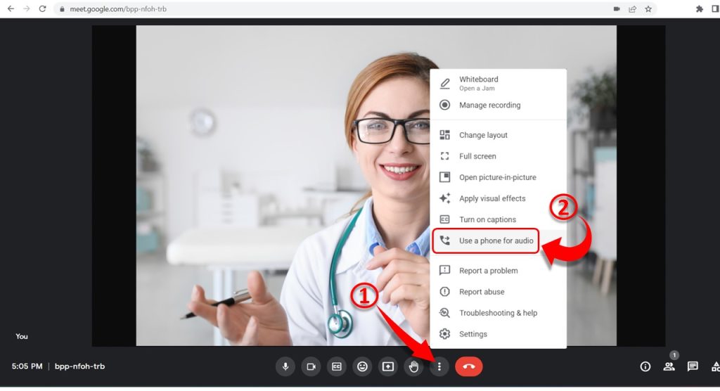 How To Use Your Phone Audio in a Google Meet Meeting - Gateway Psychiatric